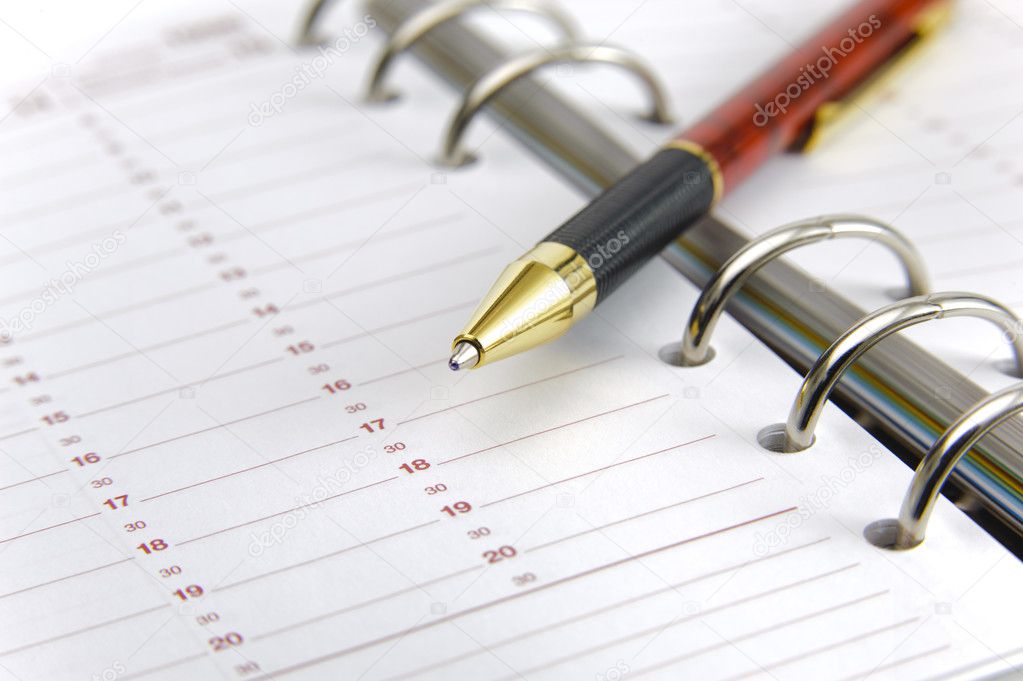 Blank time planner Stock Photo by ©filmfoto 38807075