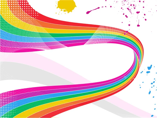 Abstract rainbow lines vector background Stock Vector Image by ...