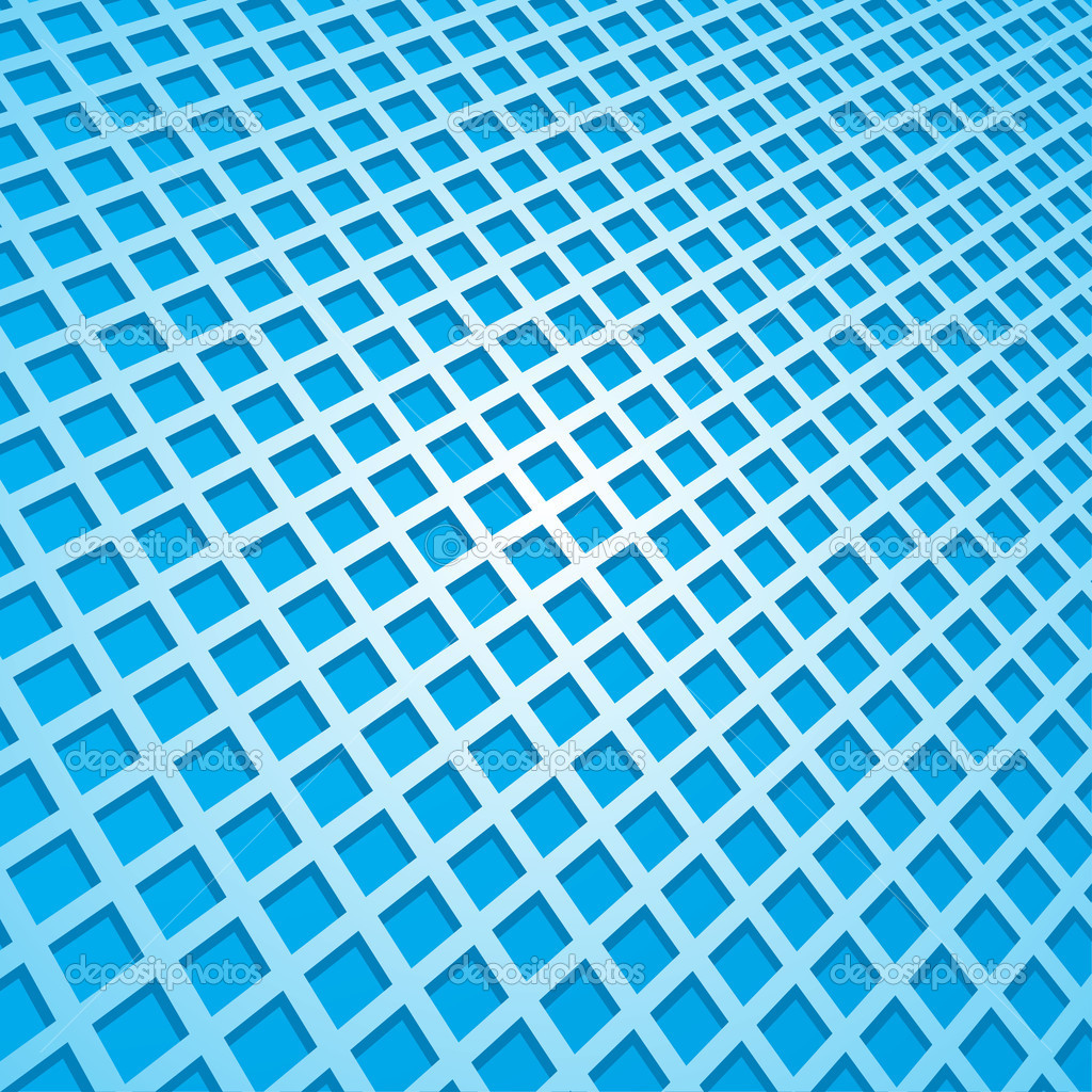 Gradiente abstracto azulejos de mosaico azul en un patrón distorsionado ...