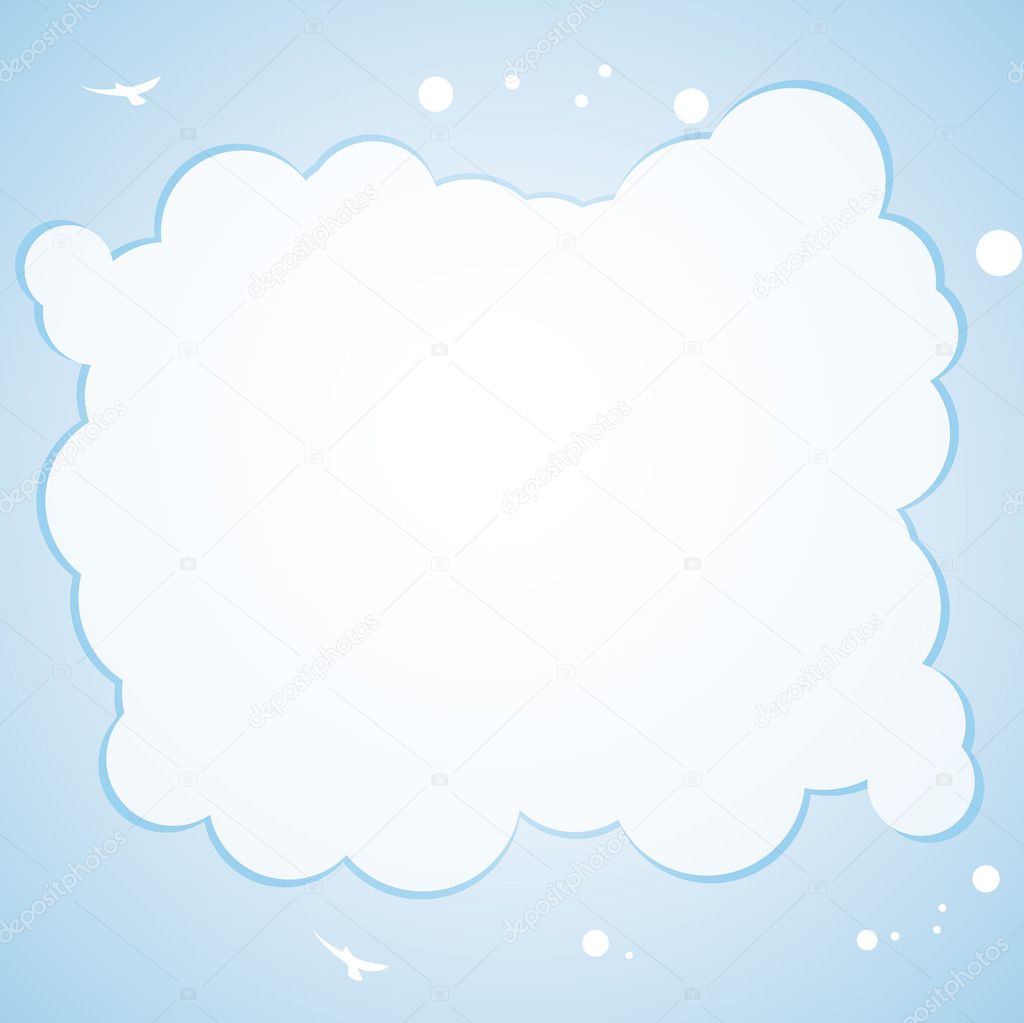 Cloud border background — Stock Vector © elaineitalia #25574695
