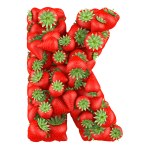 Letter K made of food — Stock Photo © grafvision #12549726