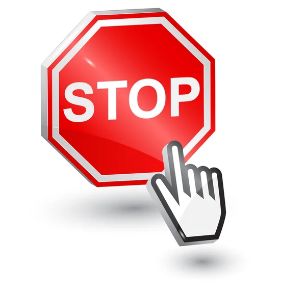 Rode stopbord hand vectors, rechtenvrije vectorafbeeldingen van Rode ...