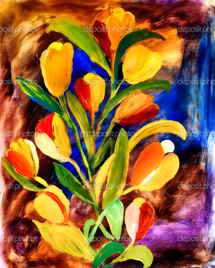 HDR flower art in acrylic Stock Photo by ©mreco99 12854875