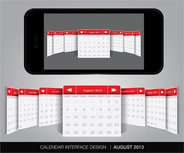 Calendar interface concept Stock Vector Image by ©archymeder #25337575