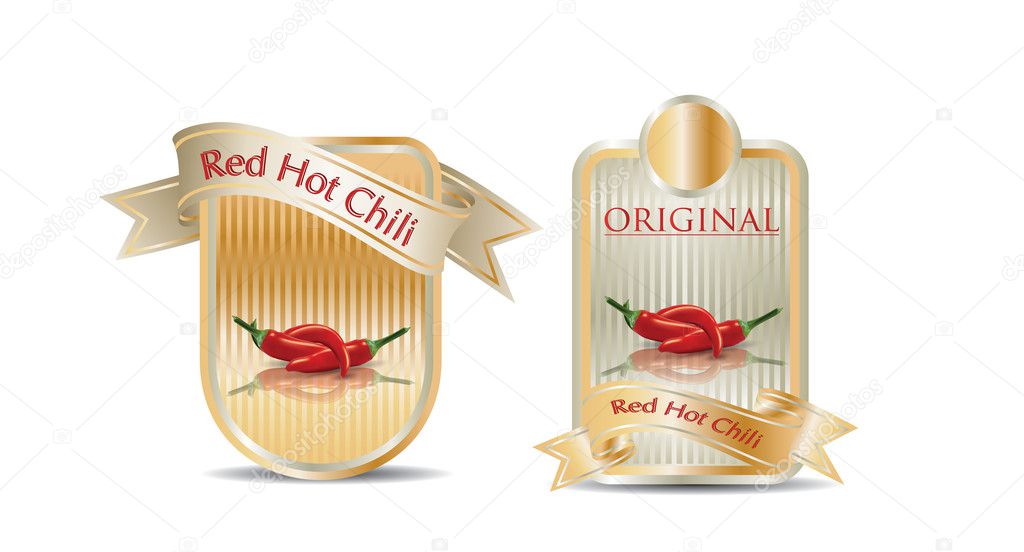 Label for a product (chilli sauce) Stock Vector Image by ©archymeder ...