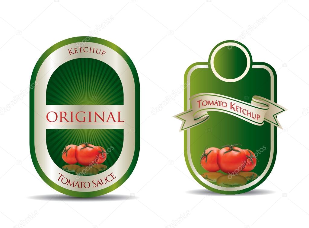 Label for a product (ketchup, sauce) Stock Vector Image by ©archymeder ...