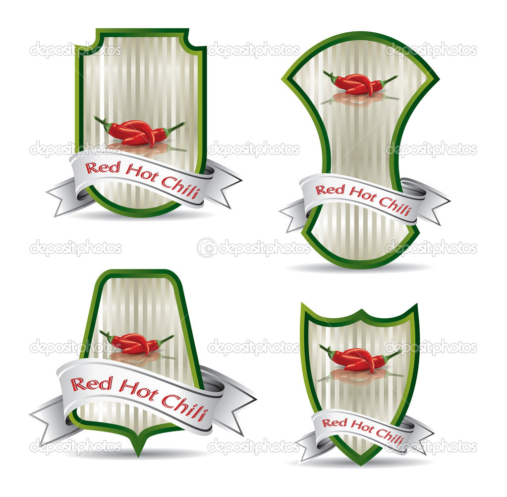 Label for a product (chilli sauce) Stock Vector Image by ©archymeder ...