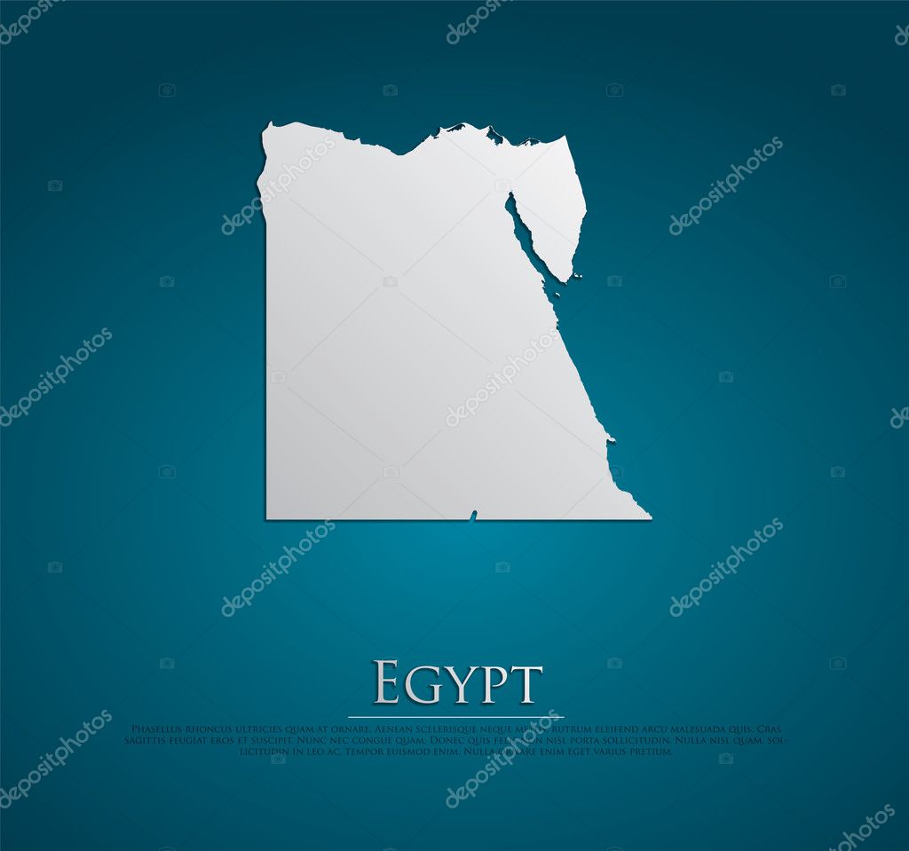 Egypt Map Stock Vector by ©archymeder 47886835