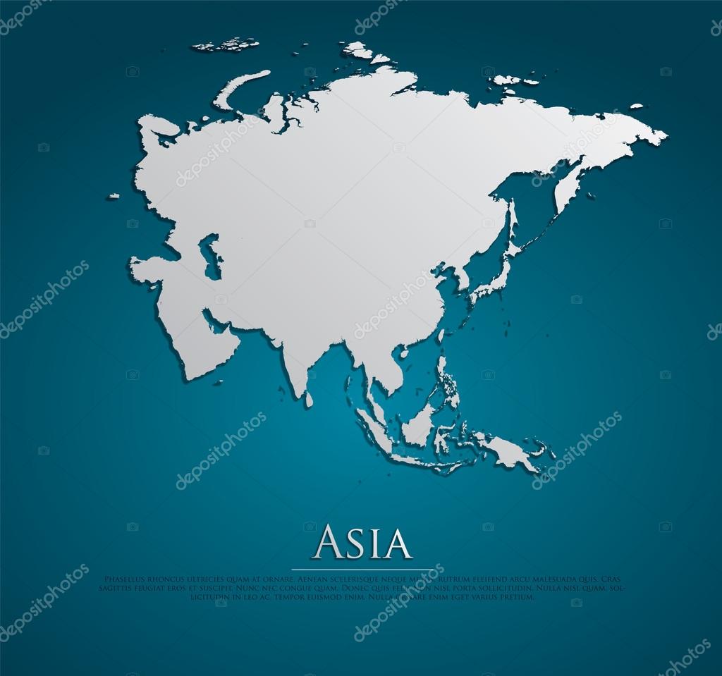 Asia Map Stock Vector Image by ©archymeder #48371313