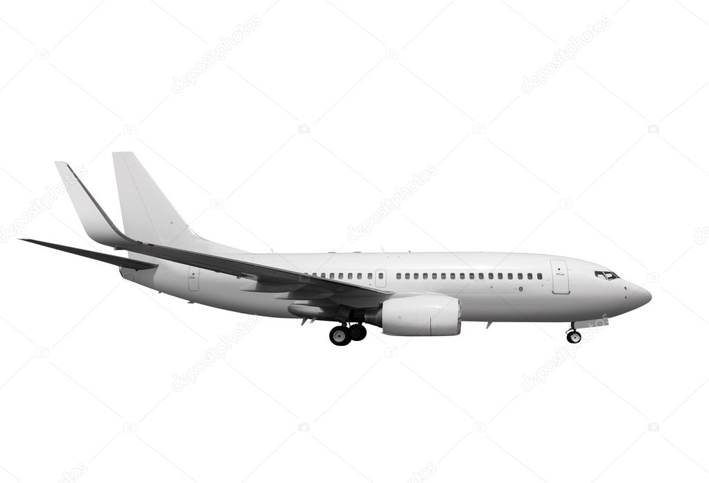 White plane with path l Stock Photo by ©ssuaphoto 22874394