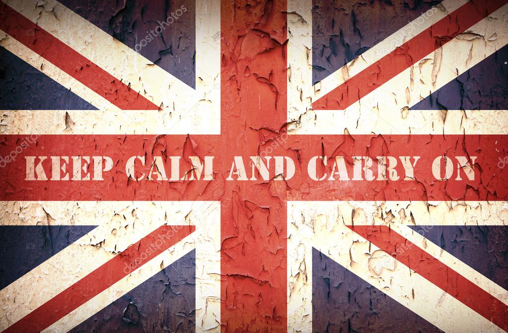 Keep Calm And Carry On British Flag Wallpaper