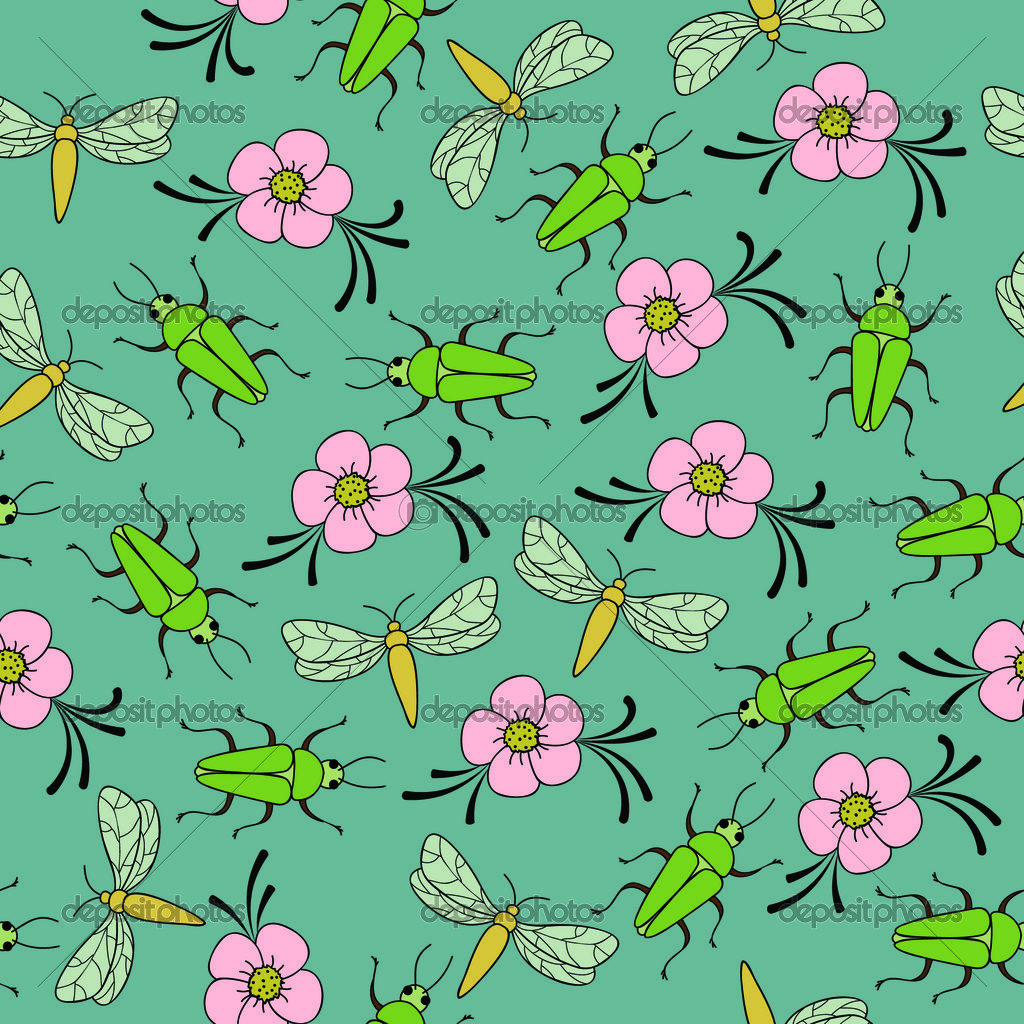 Floral spring seamless wallpaper Stock Vector Image by ©Natalie-art ...