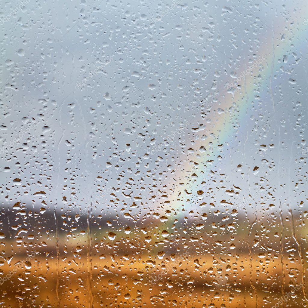 Rainbow through rained window — Stock Photo © Patryk_Kosmider #19700223
