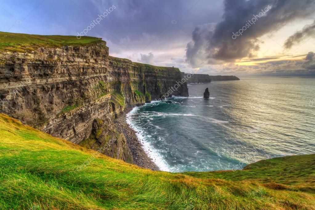 Cliffs of Moher at sunset — Stock Photo © Patryk_Kosmider #39089701