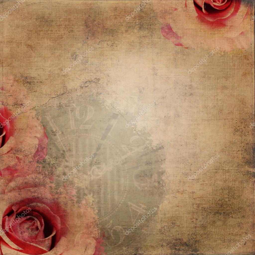 Vintage texture background with watch (time) Stock Photo by ©o_april ...