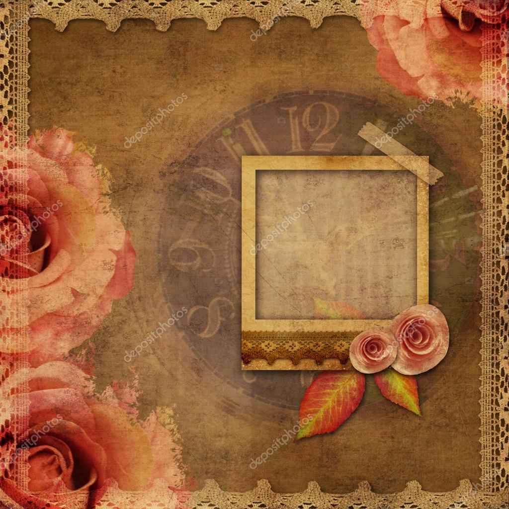 Vintage texture background with watch (time) Stock Photo by ©o_april ...