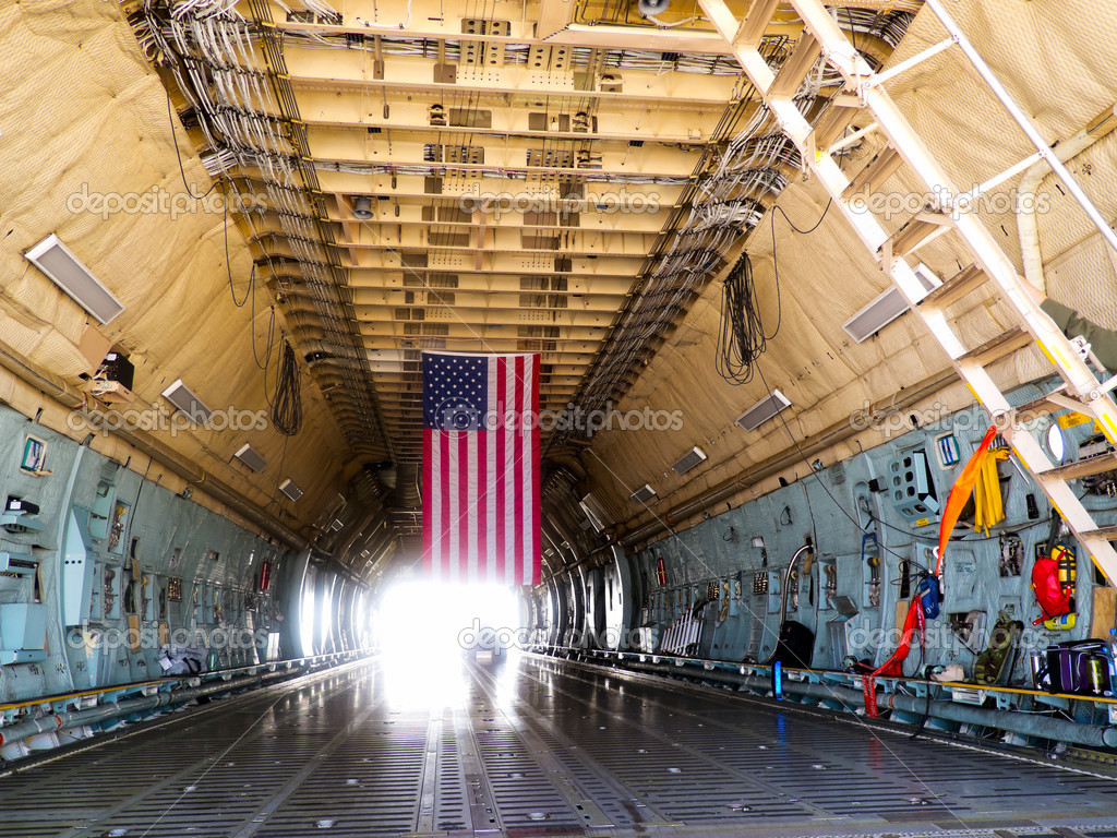 Lockheed C-5 Galaxy, cargo hold interior – Stock Editorial Photo ...