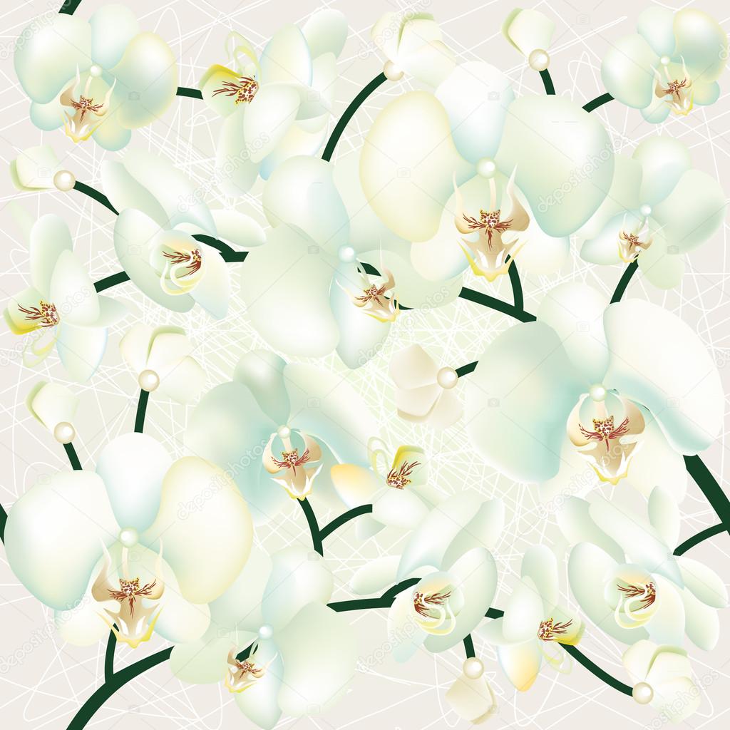 Orchid seamless texture Stock Vector Image by ©juliet #17270551
