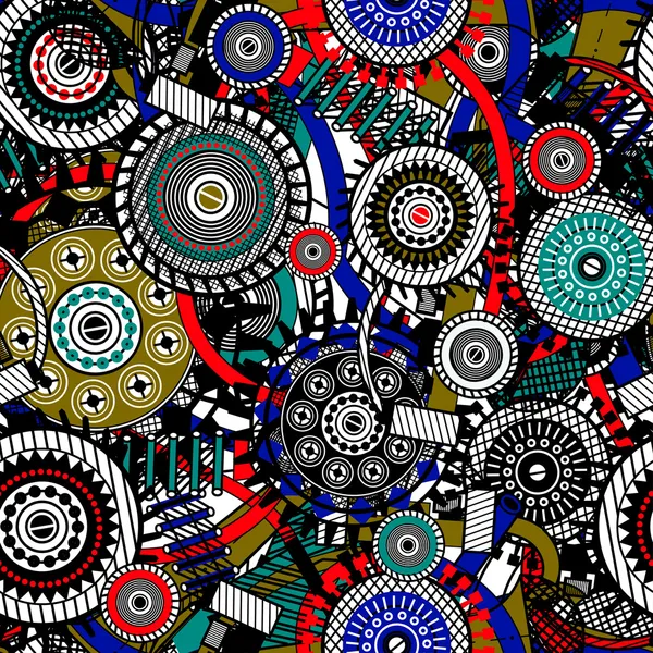 Abstract Machine pattern. Seamless mechanism texture. Vector ...