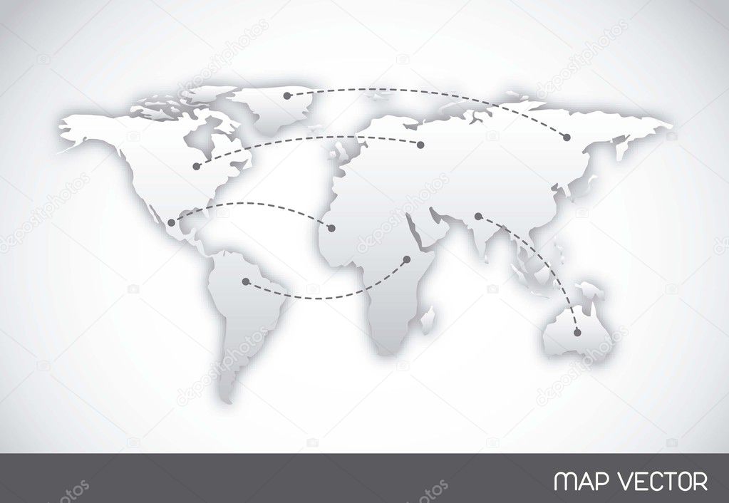 White map Stock Vector Image by ©yupiramos #12734626