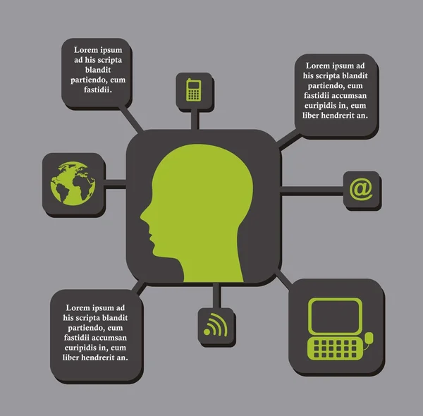 Icons communication Stock Vector Image by ©yupiramos #12020786