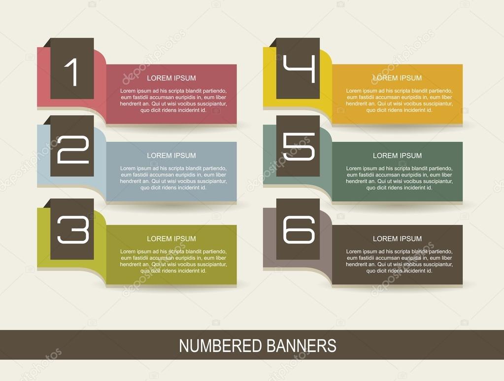 Numbers brochure Stock Vector by ©yupiramos 13699046