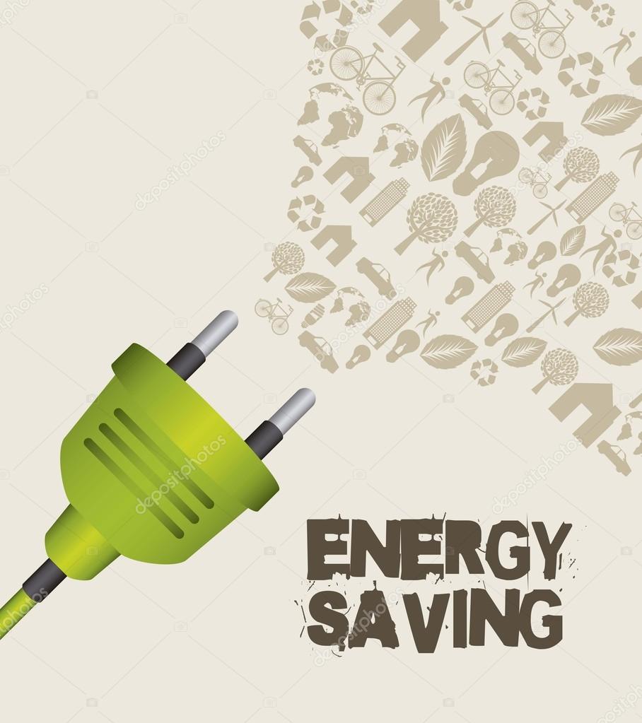 Energy saving — Stock Vector © yupiramos #13699736 Energy saving — Stock Vector © yupiramos #13699736