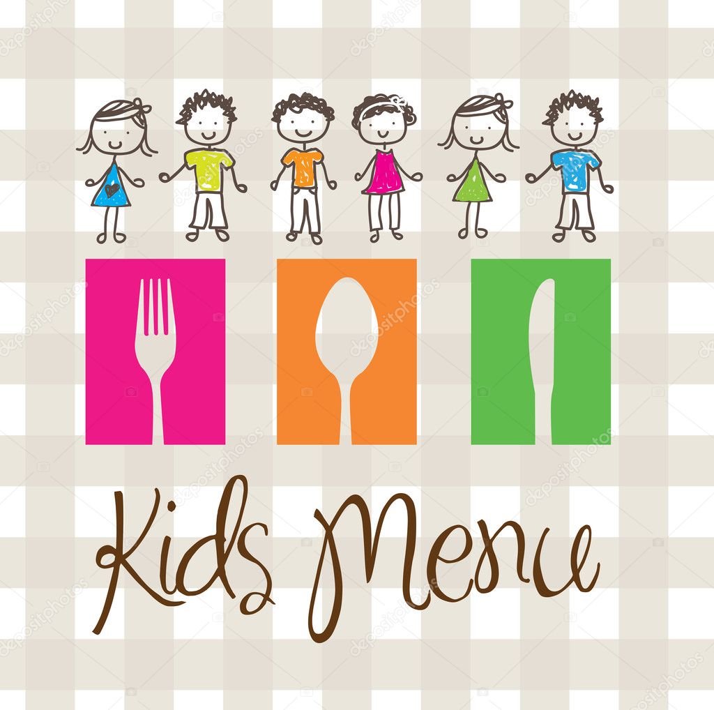 Kids menu — Stock Vector © yupiramos #13842778