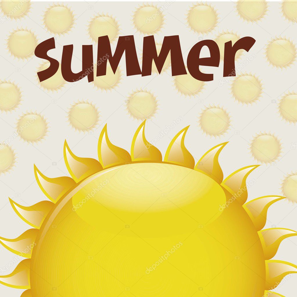 Summer sun Stock Vector by ©yupiramos 15588951