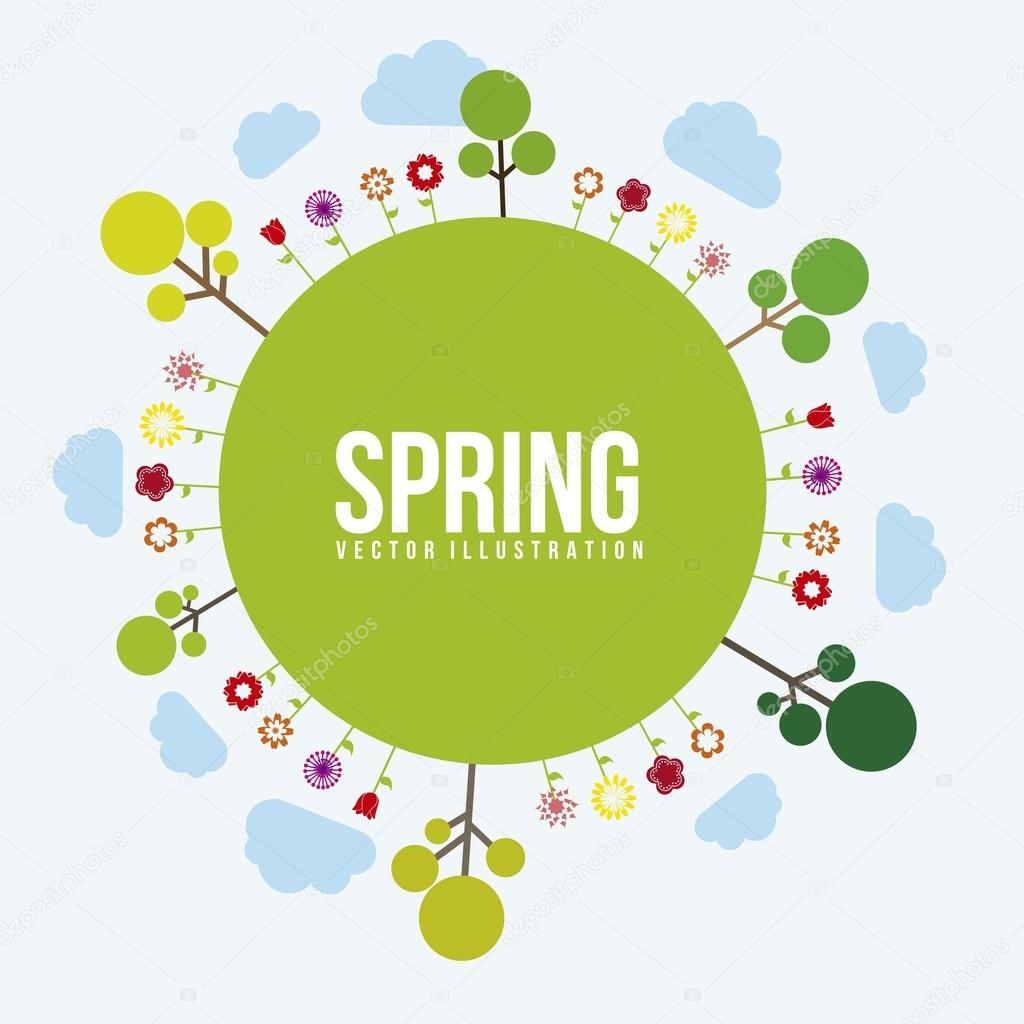 Spring vector — Stock Vector © yupiramos #15788747