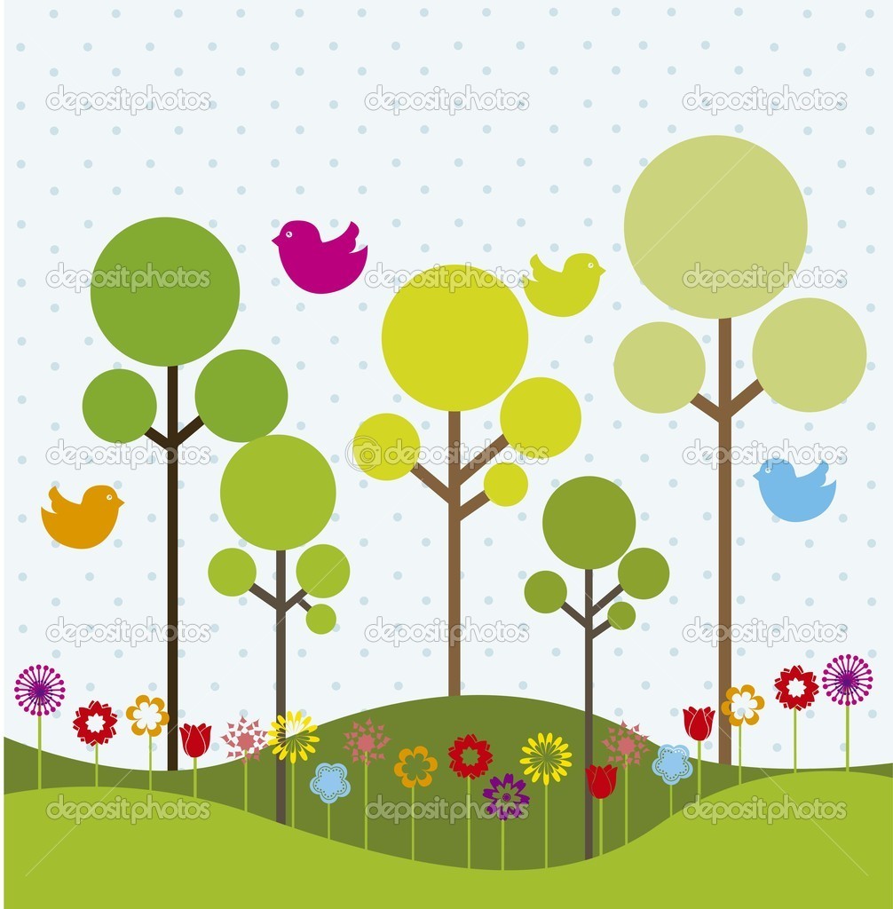 Spring vector — Stock Vector © yupiramos #15796077