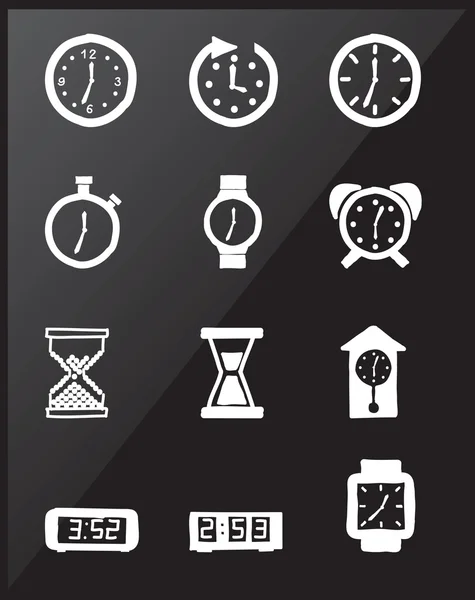 9 time signs — Stock Vector © gupusk #5007700