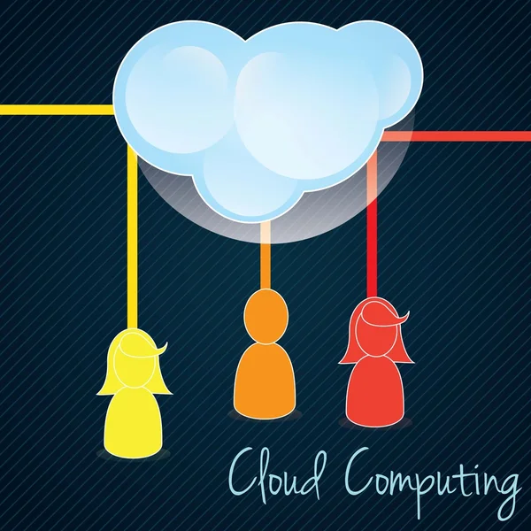 Cloud Computing Stock Vector by ©yupiramos 19023807