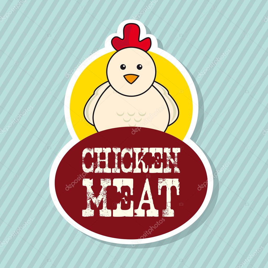 Chicken label Stock Vector Image by ©yupiramos #19643697