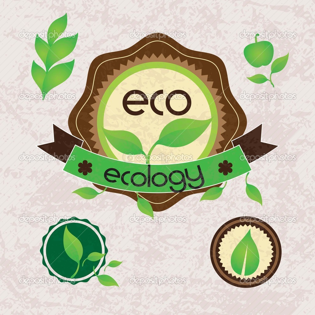 Eco Labels Stock Vector by ©yupiramos 19844661