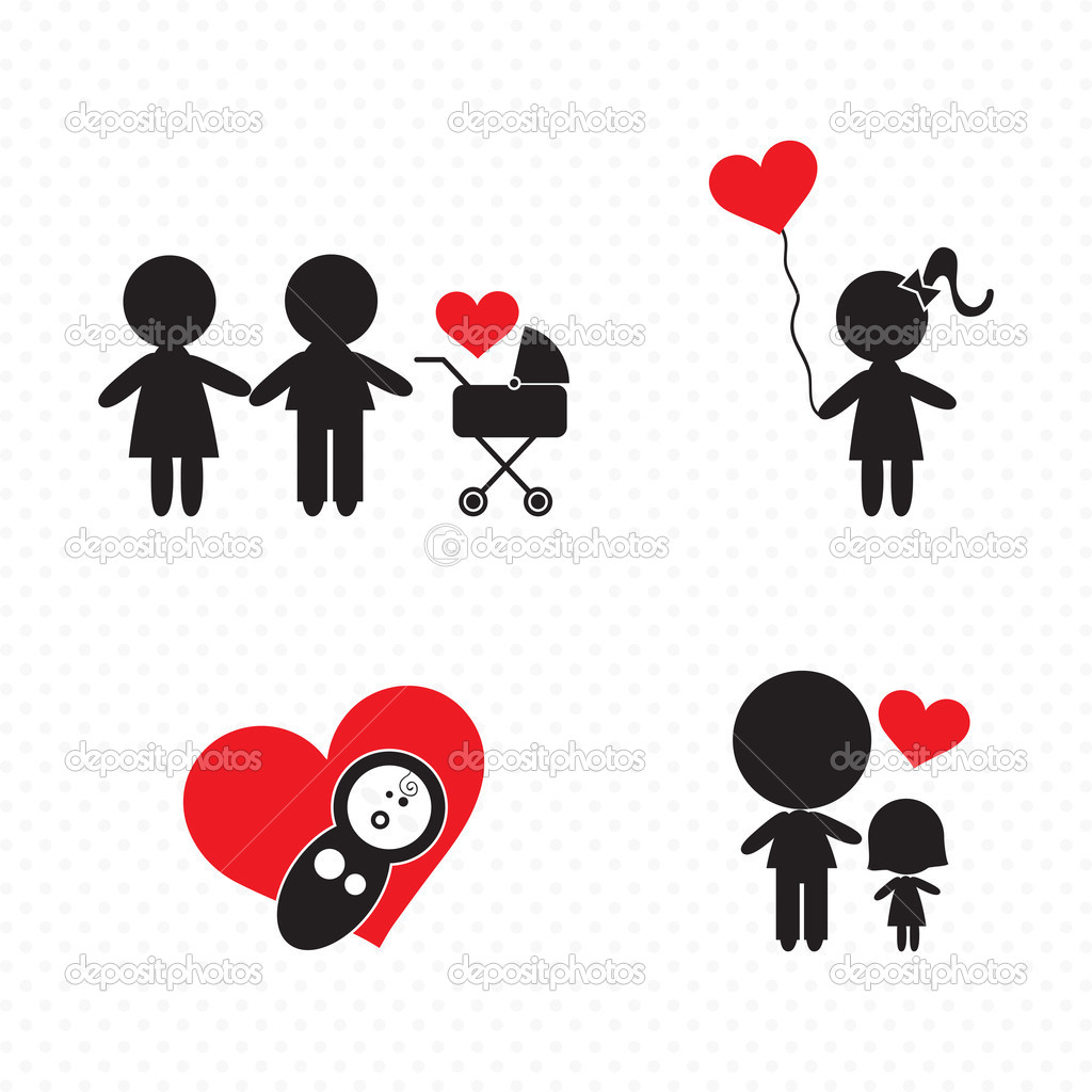 Family Icons Stock Vector by ©yupiramos 24078943