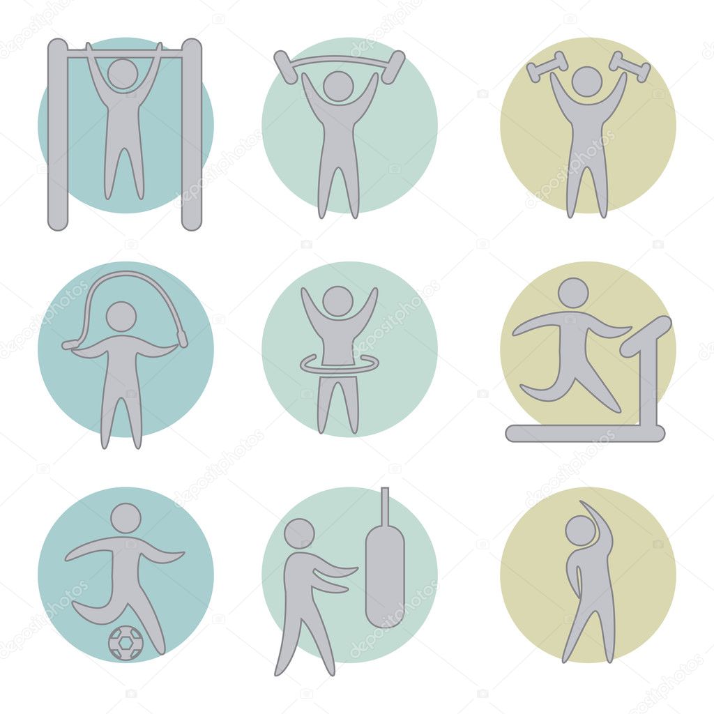 Fitness vector Stock Vector by ©yupiramos 25211723