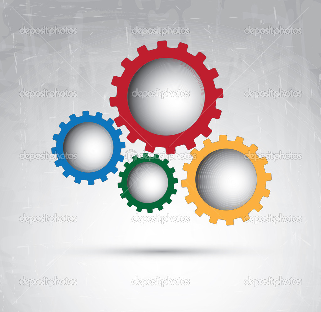 Colors gear Stock Vector Image by ©yupiramos #25409211