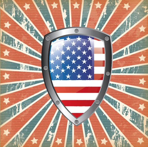 Red white and blue shield logo | Red White and Blue Shield on a Stars ...