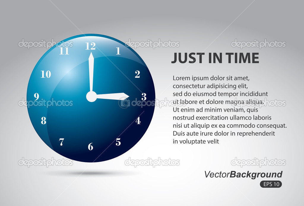 Just in time Stock Vector Image by ©yupiramos #25863269