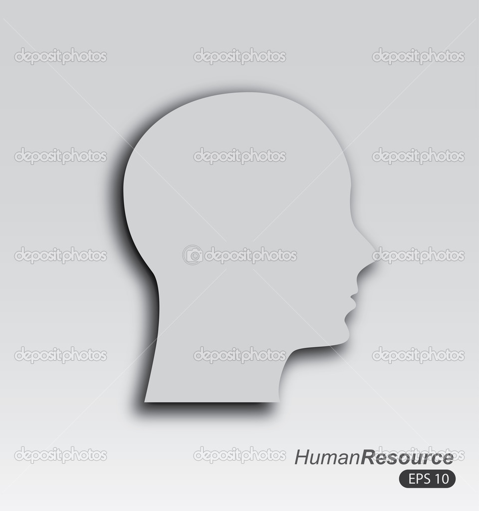 Human profile — Stock Vector © yupiramos #26046029