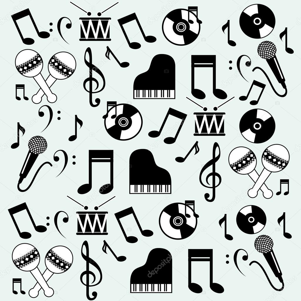 Music icons background Stock Vector Image by ©yupiramos #26288071