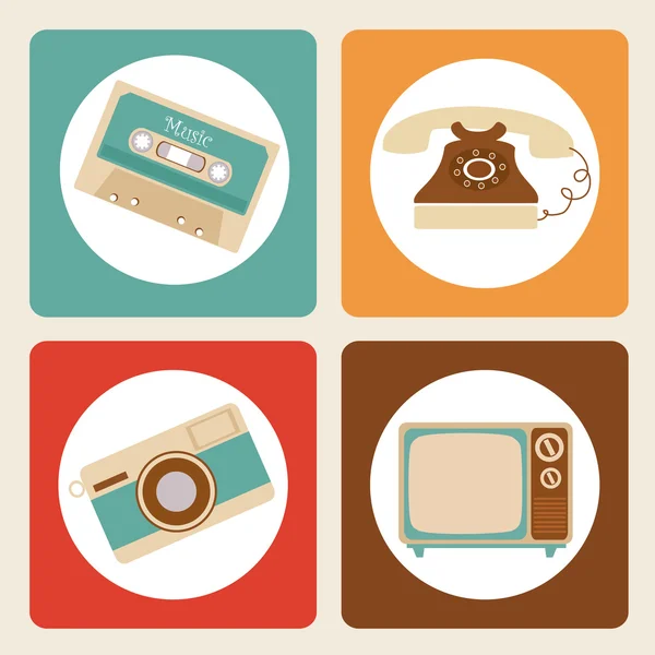 Old icons Vector Art Stock Images | Depositphotos