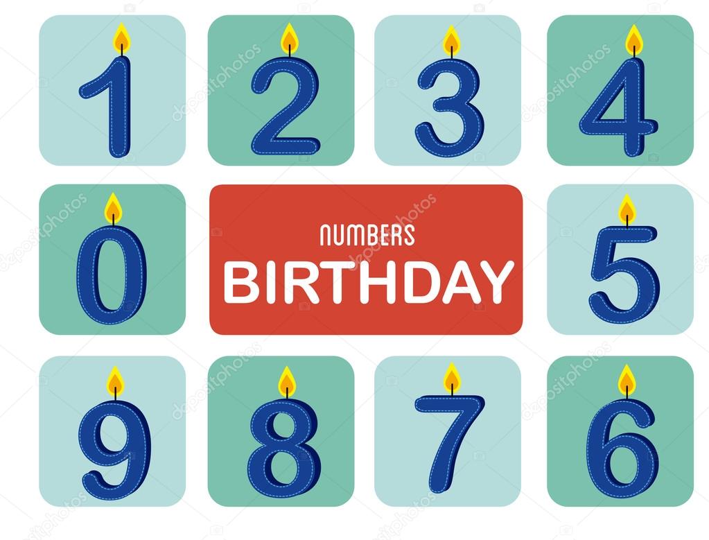Numbers birthday Stock Vector by ©yupiramos 26697191
