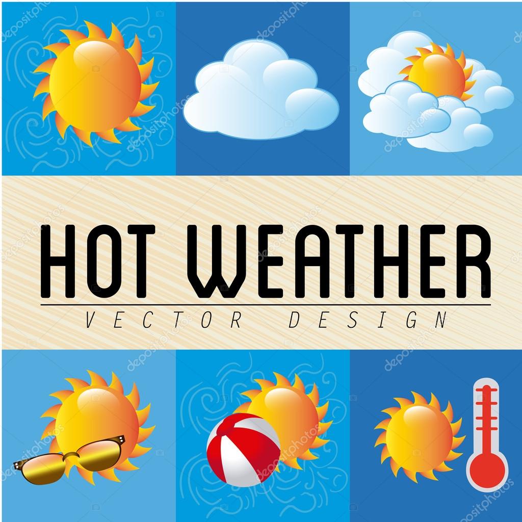 Tiempo caliente vector, gráfico vectorial © yupiramos imagen #26825889