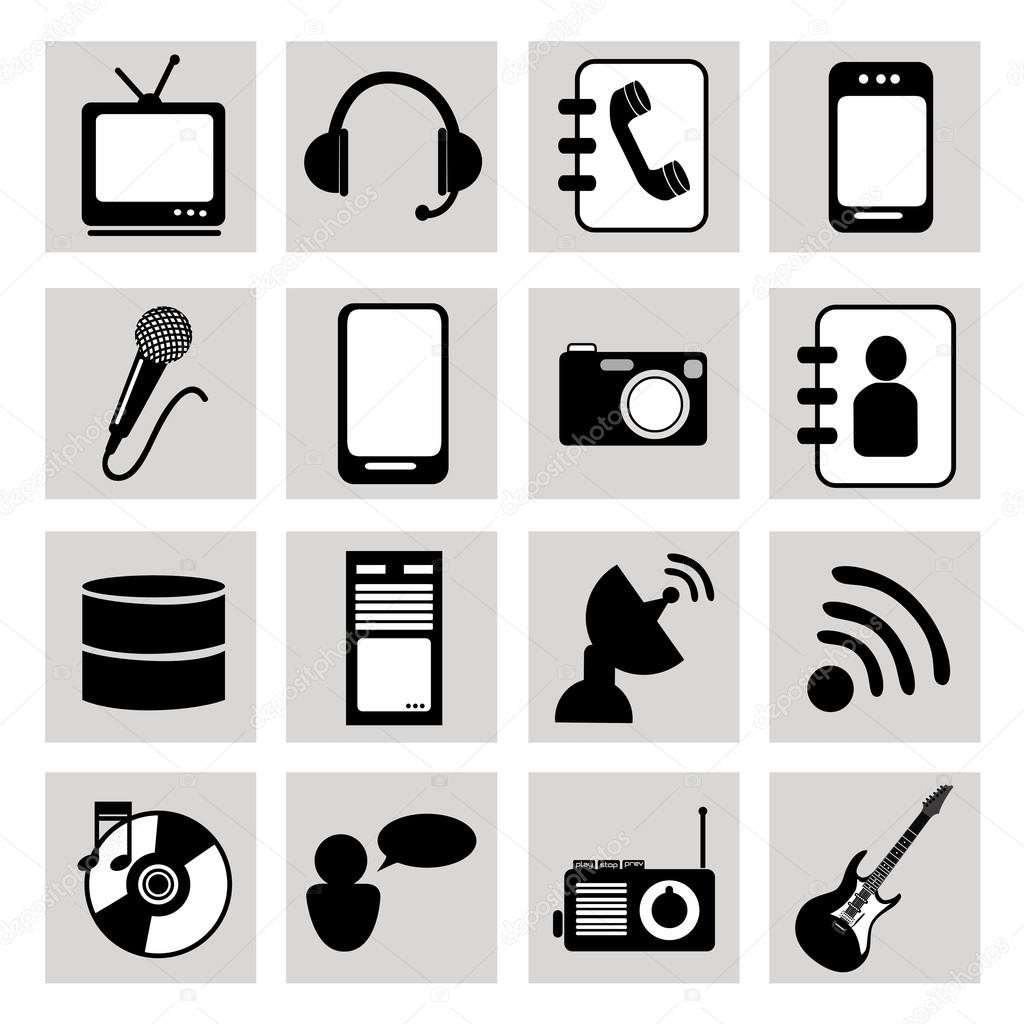 Technological icons Stock Vector Image by ©yupiramos #26885877