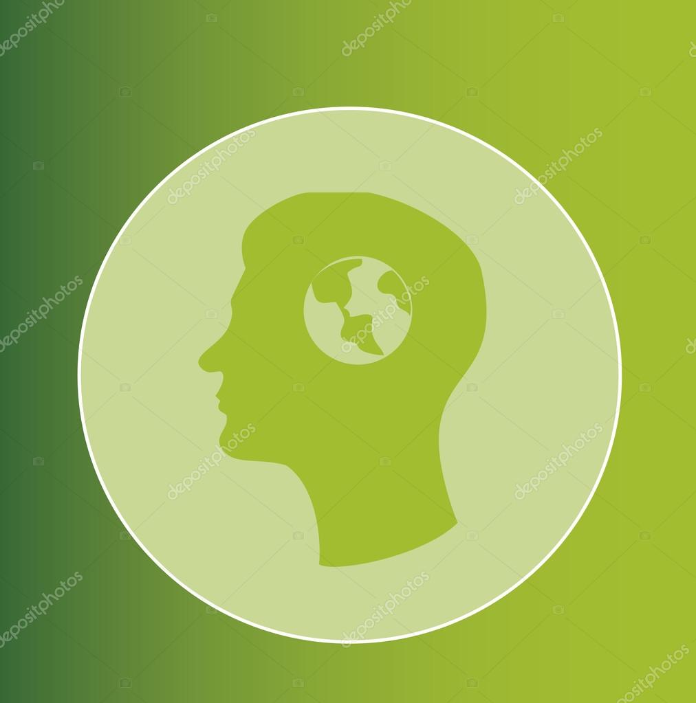Green mind Stock Vector by ©yupiramos 26937667