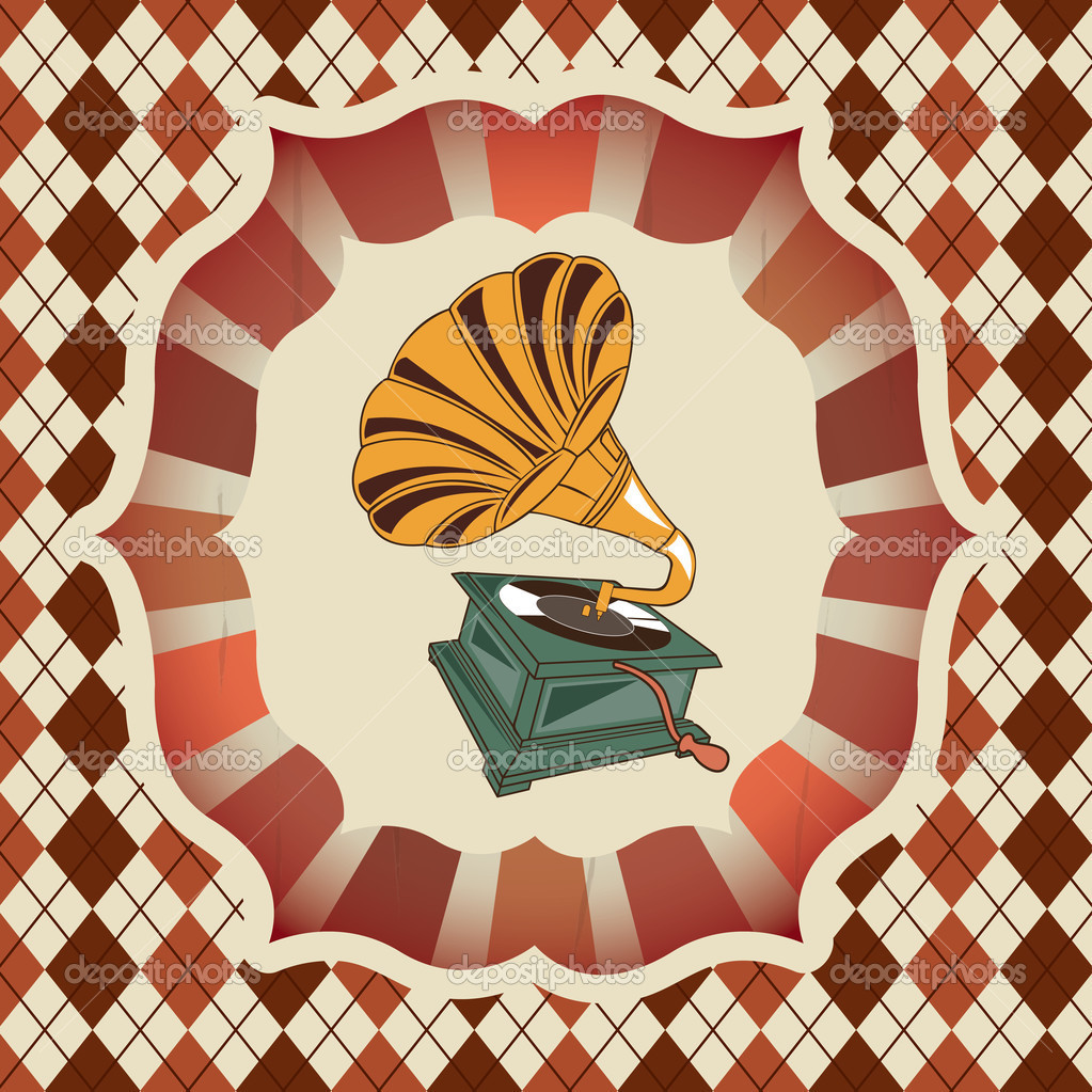 Gramophone Stock Vector Image by ©yupiramos #27332717