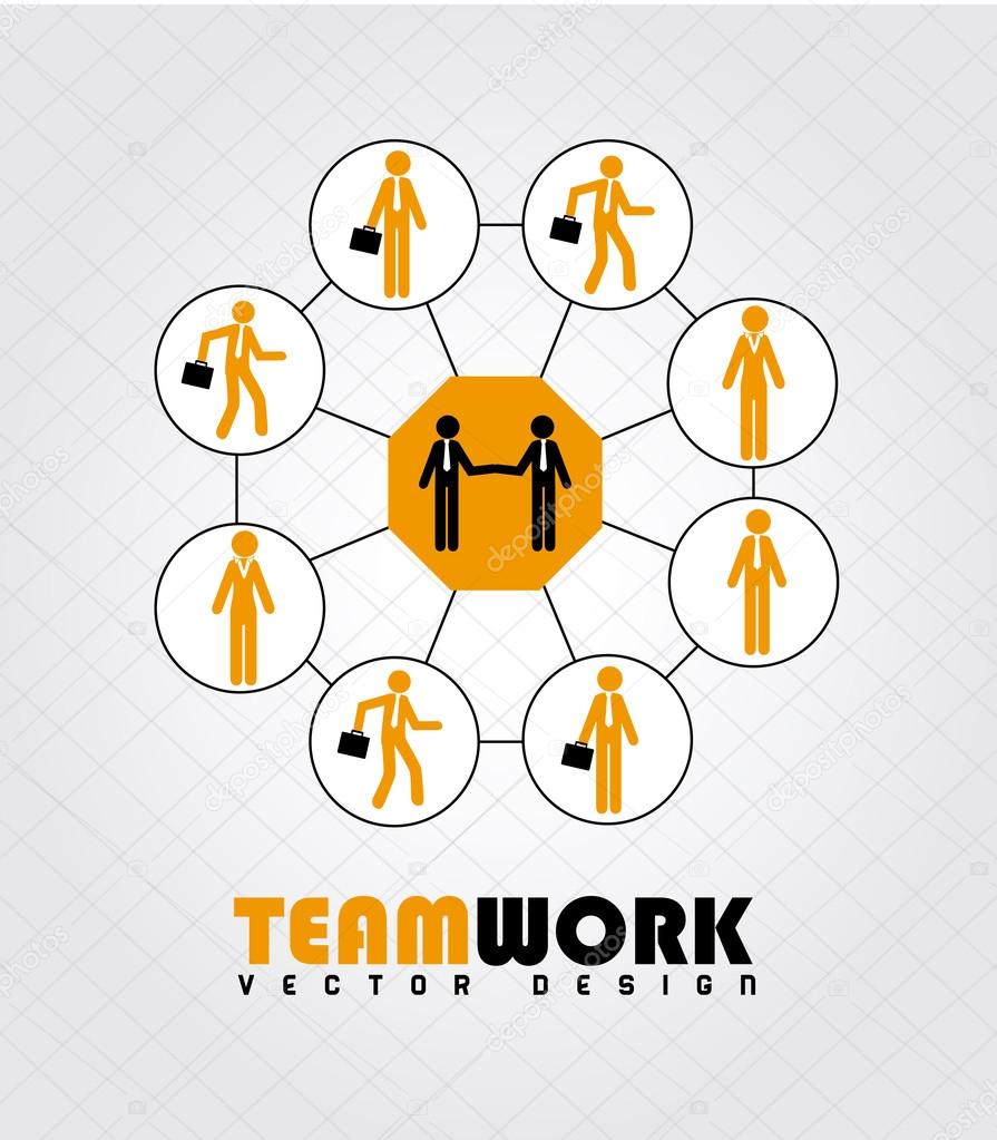 Teamwork design Stock Vector Image by ©yupiramos #27535807