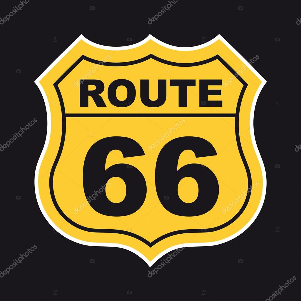 Ruta 66 vector, gráfico vectorial © yupiramos imagen #27965101